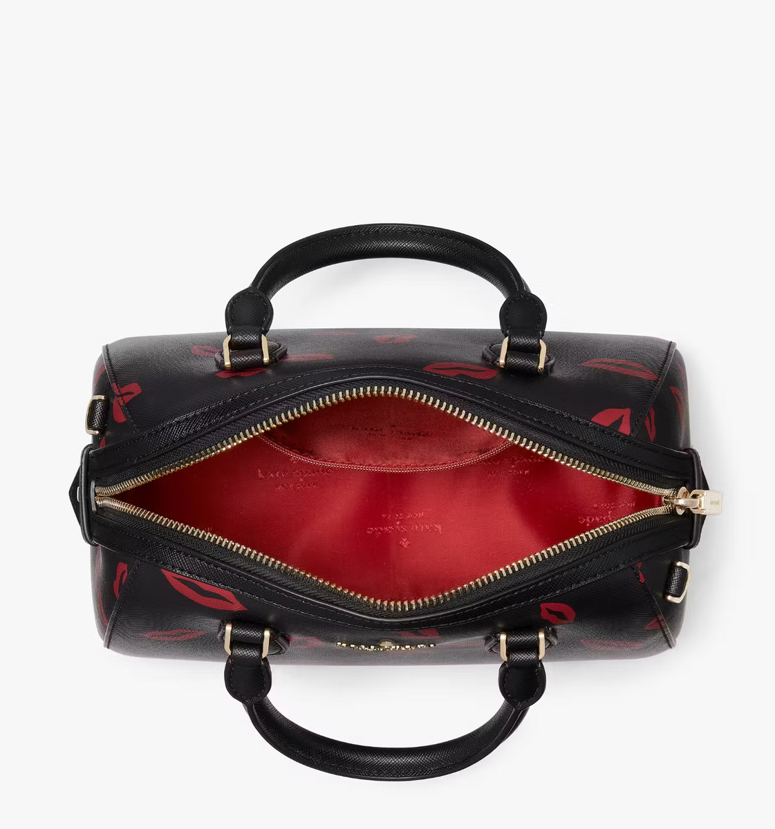 Kate Spade Madison Lip Toss Duffle Crossbody In Black Multi – SELLECTION