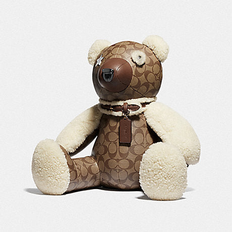 Coach Teddy Bear In Signature Khaki – SELLECTION